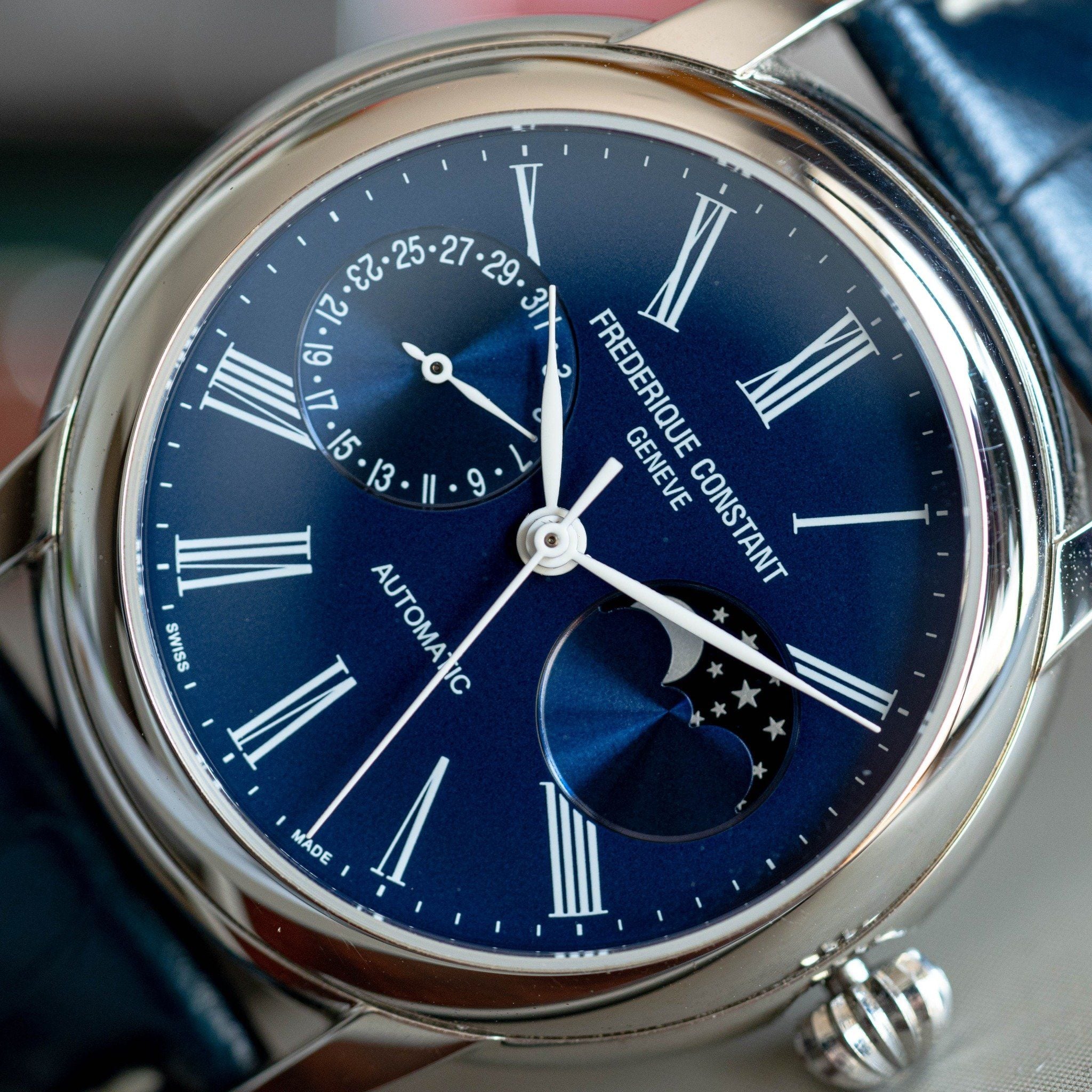 Frederique Constant Classic Moonphase FC-712MN4H6 Blue – ACAuthentic
