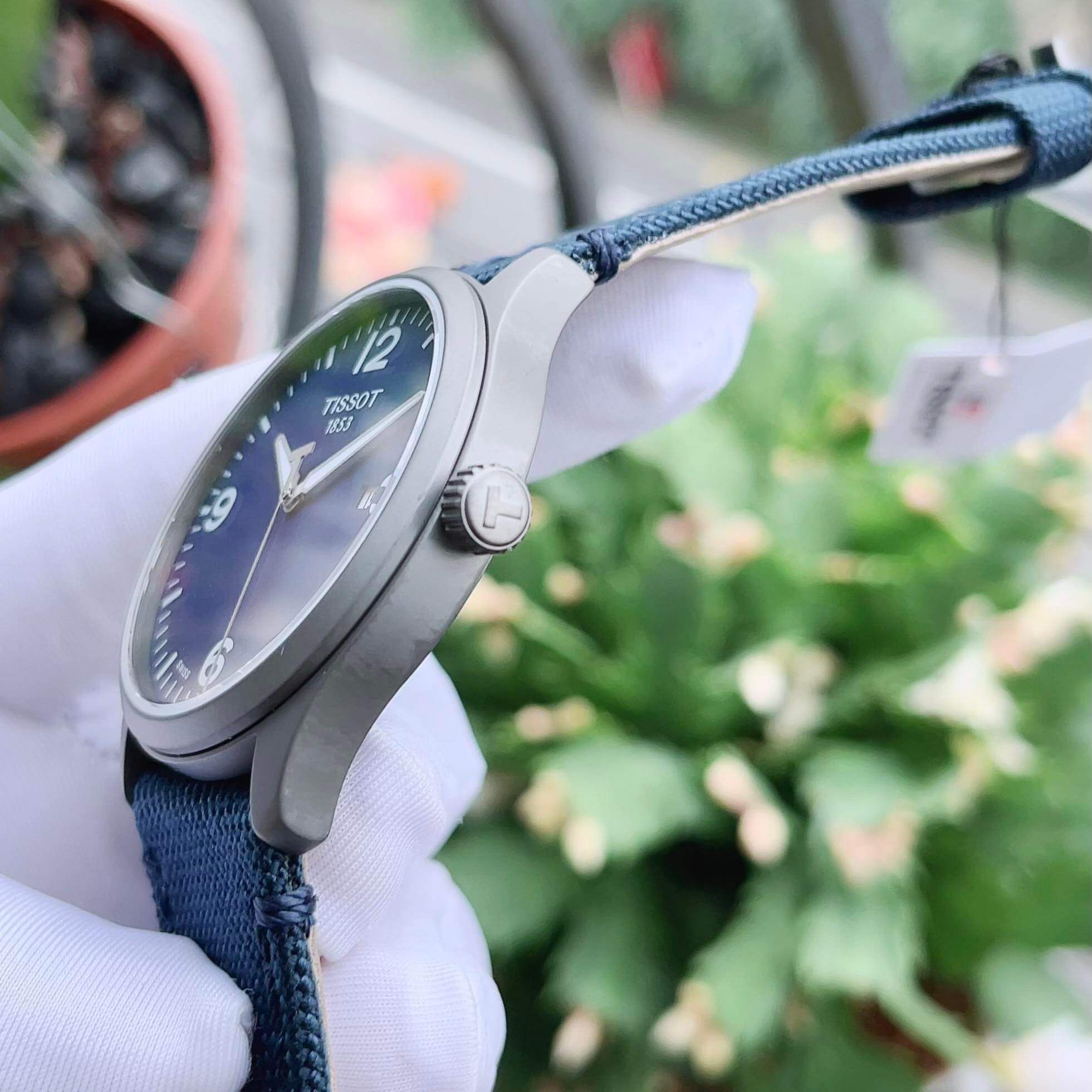 Tissot Gent XL Quartz Blue Dial Blue Fabric T116.410.37.047.00 ...