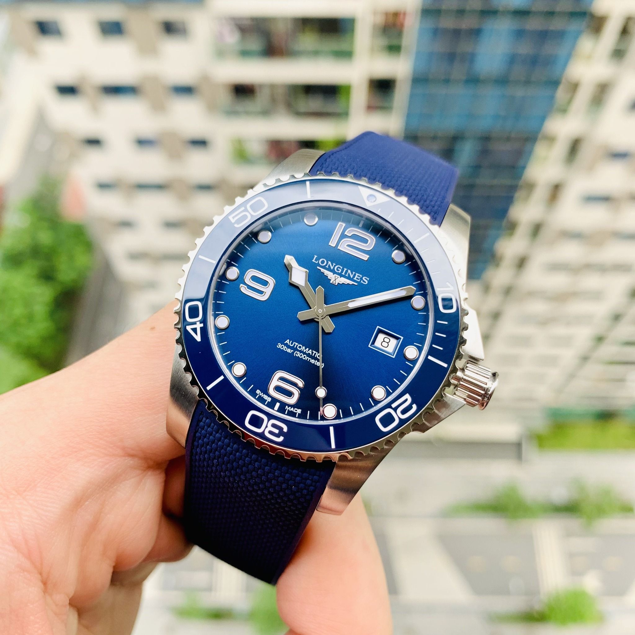 Đồng hồ Longines Hydro Conquest Ceramic Blue L37814969 – ACAuthentic