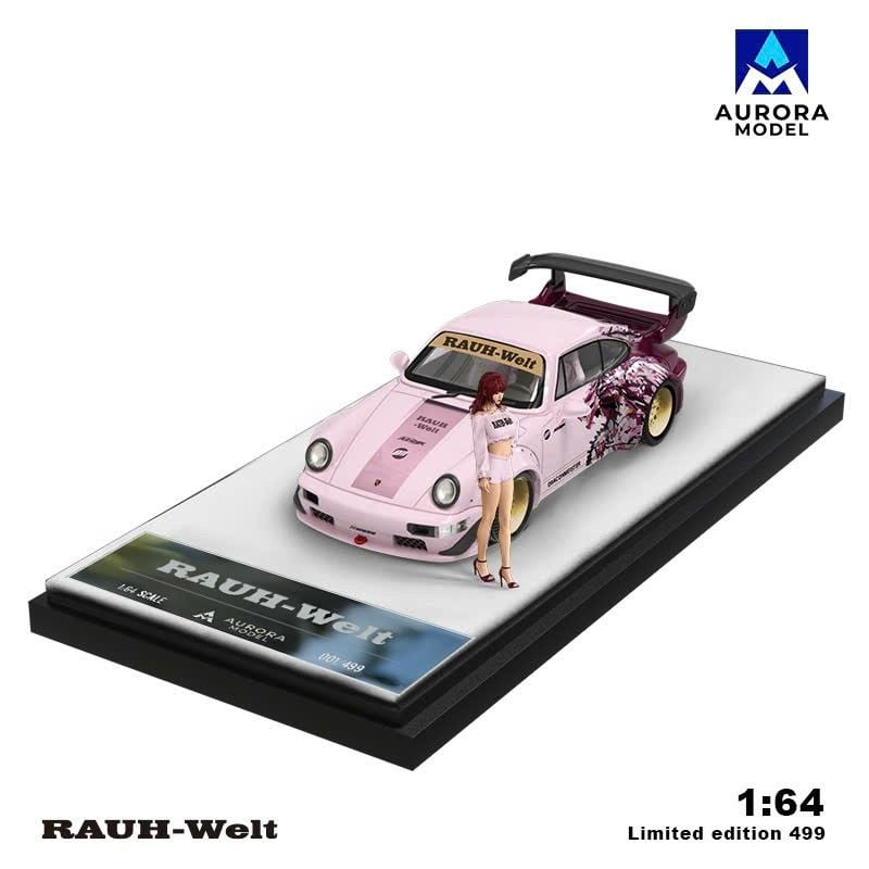 Mô hình xe Porsche Rauth Welt RWB946 Dragon Shadow pink limited 499pcs ...