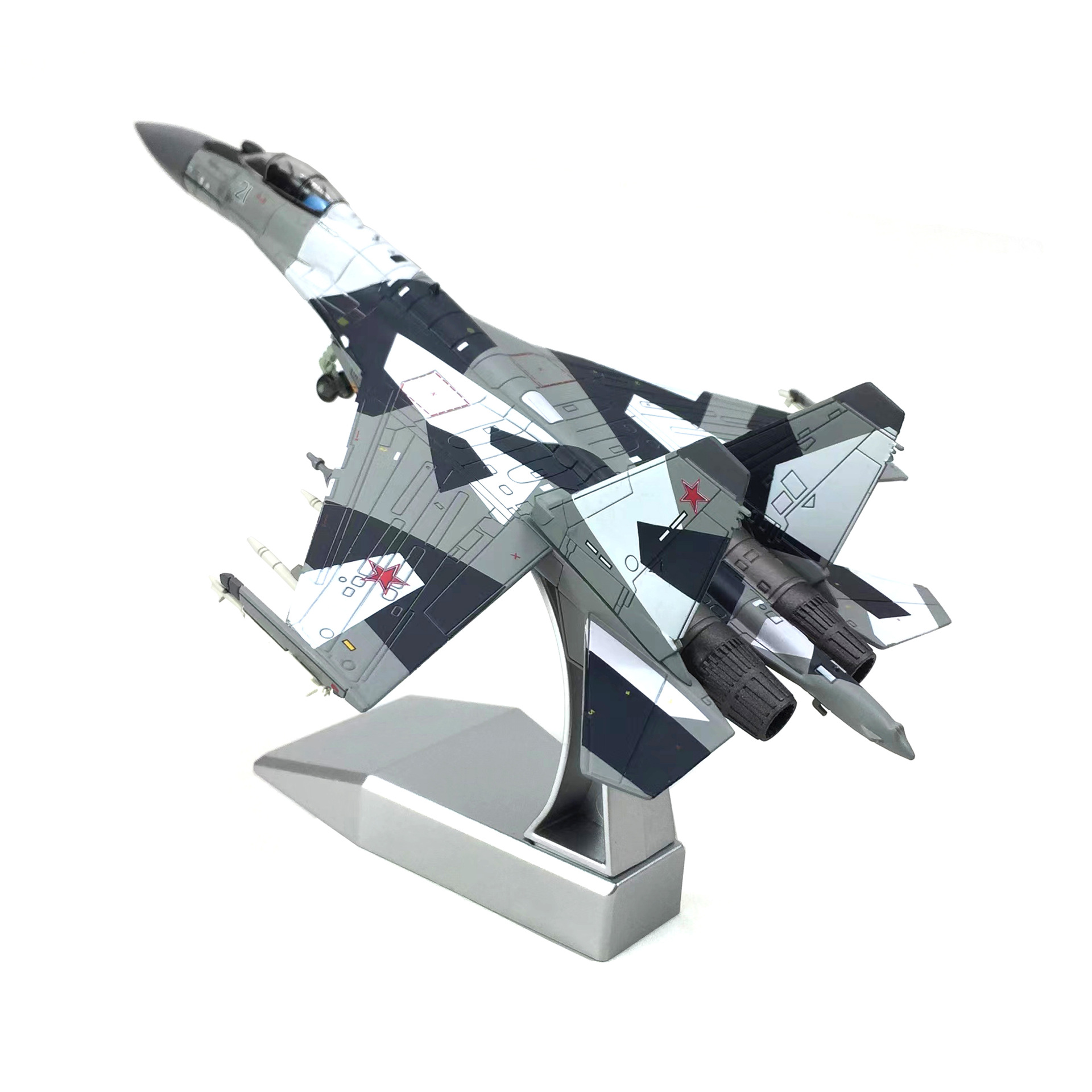 Mô hình máy bay chiến đấu Su-35 BBC POCCNN No.21 tỉ lệ 1:100 Ns models ...