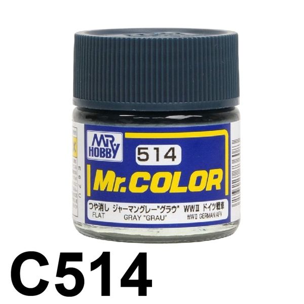 Lacquer C514 gray " Grau " sơn mô hình màu xám xanh mờ 10ml Mr.Hobby C – Cửa Hàng Mô Hình Autono1.vn
