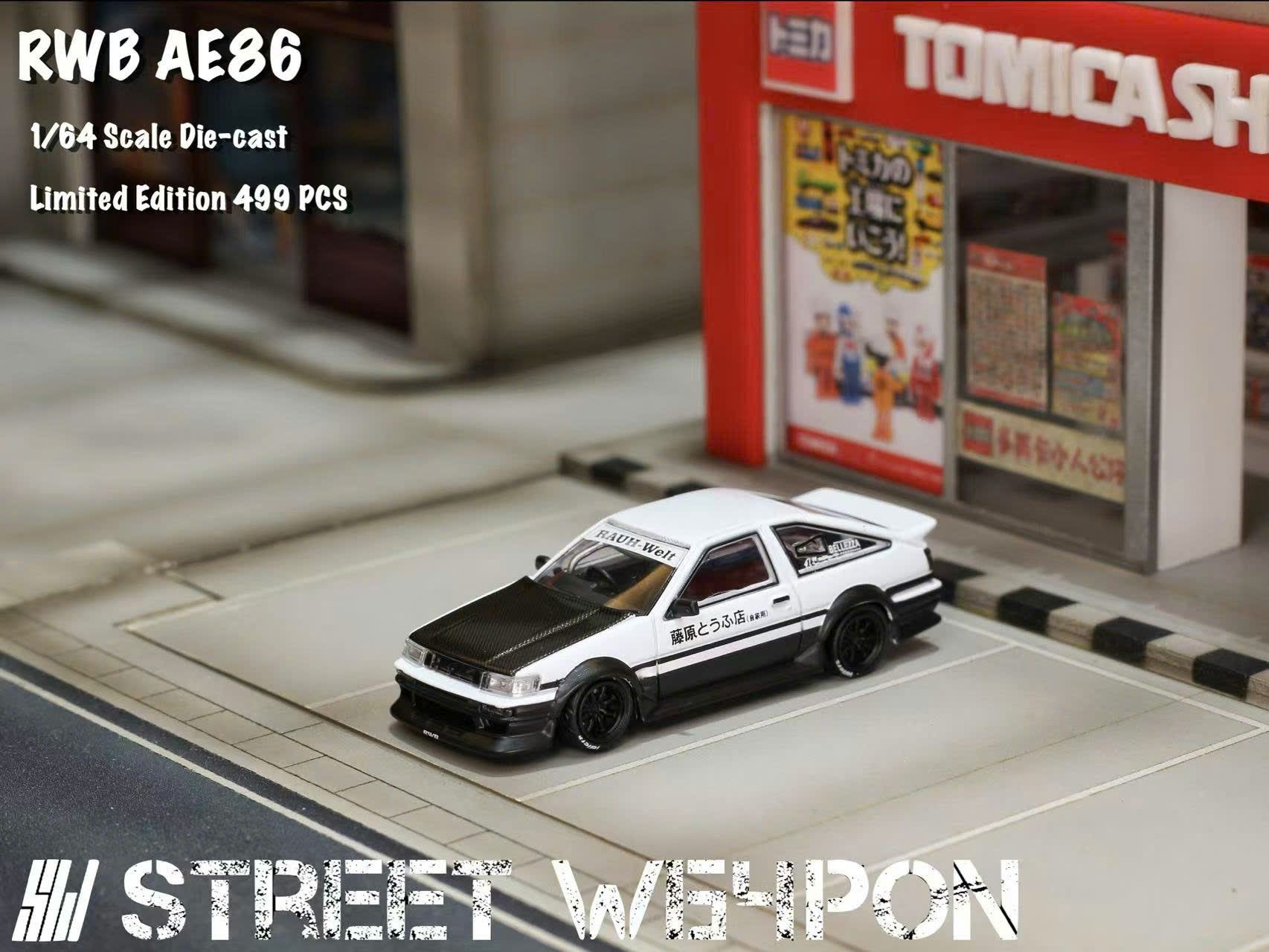 Mô hình xe Toyota AE86 RWB wide-body modified Levin alloy car models t ...