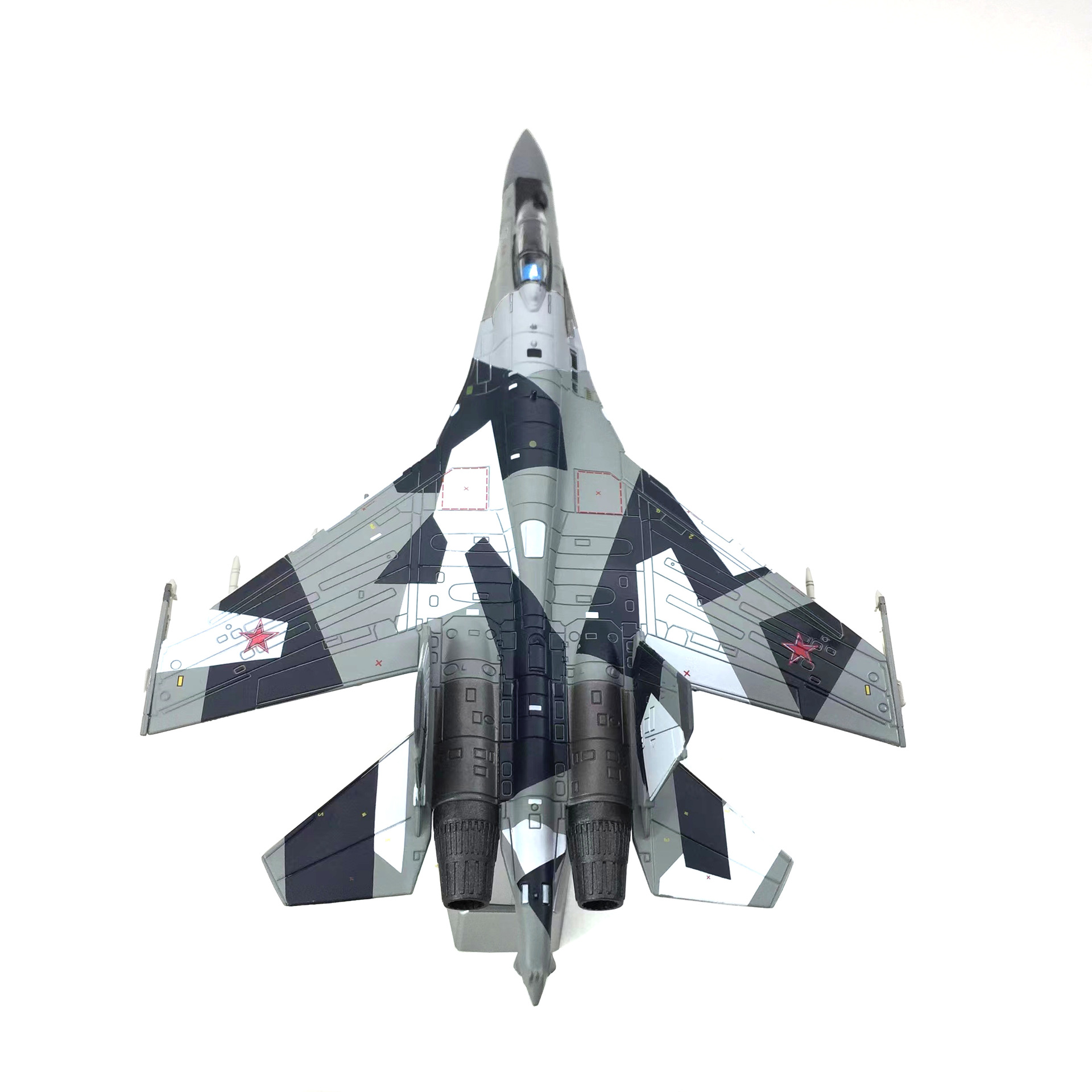 Mô hình máy bay chiến đấu Su-35 BBC POCCNN No.21 tỉ lệ 1:100 Ns models ...