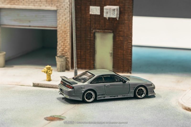 Mô hình xe VERTEX Silvia (S14), Grey tỉ lệ 1:64 Tarmac Works T64G-018 ...