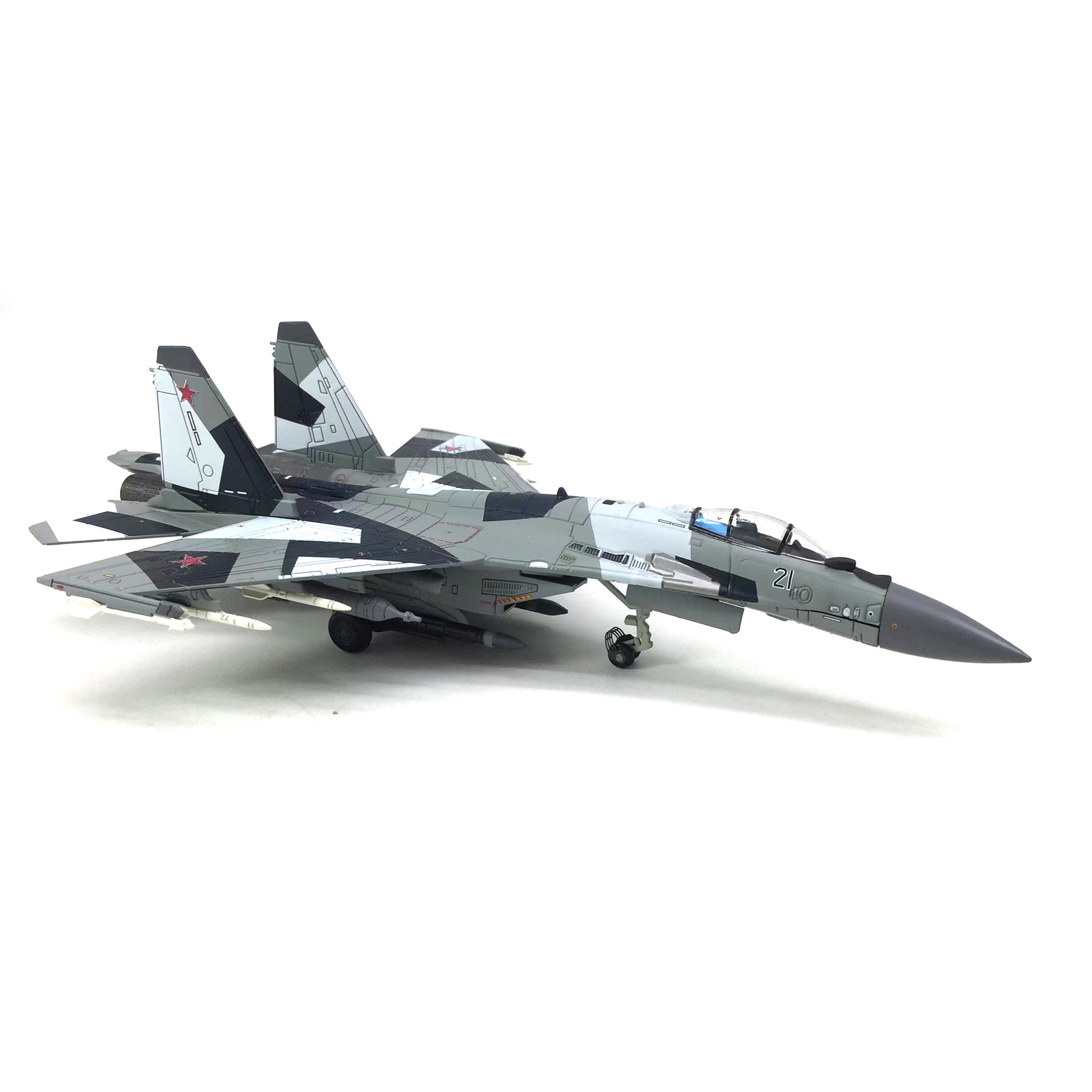 Mô hình máy bay chiến đấu Su-35 BBC POCCNN No.21 tỉ lệ 1:100 Ns models ...
