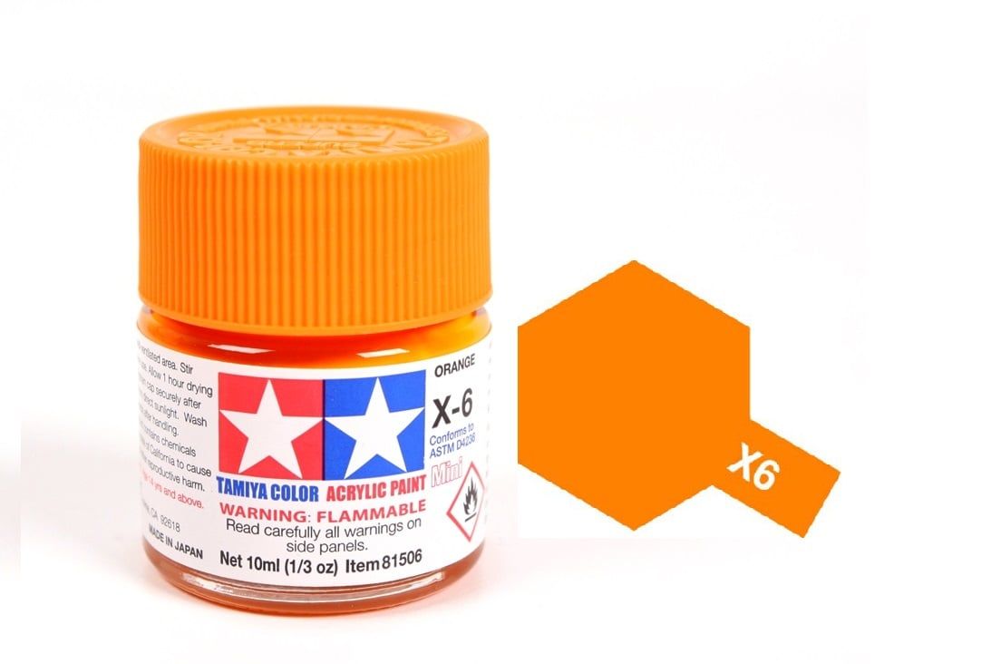 ACRYLIC MINI X6 ORANGE SƠN MÔ HÌNH MÀU NÂU ĐẤT 10ML TAMIYA 81506 – Cửa ...