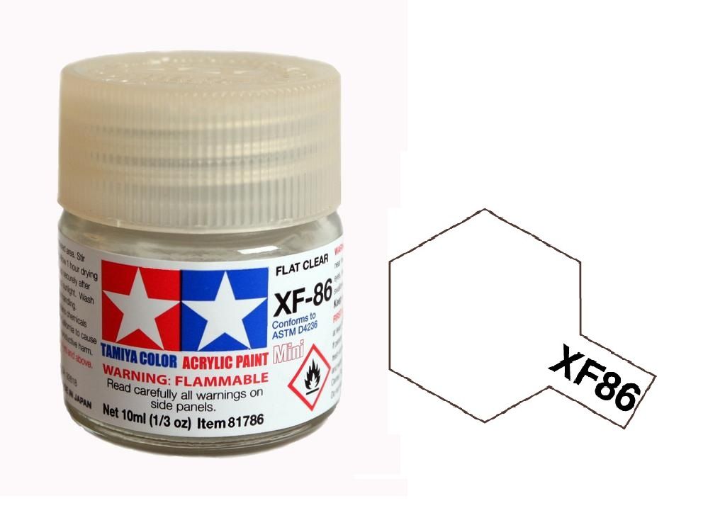 ACRYLIC MINI XF86 FLAT CLEAR SƠN MÔ HÌNH PHỦ MỜ 10ML TAMIYA 81786 – Cửa ...