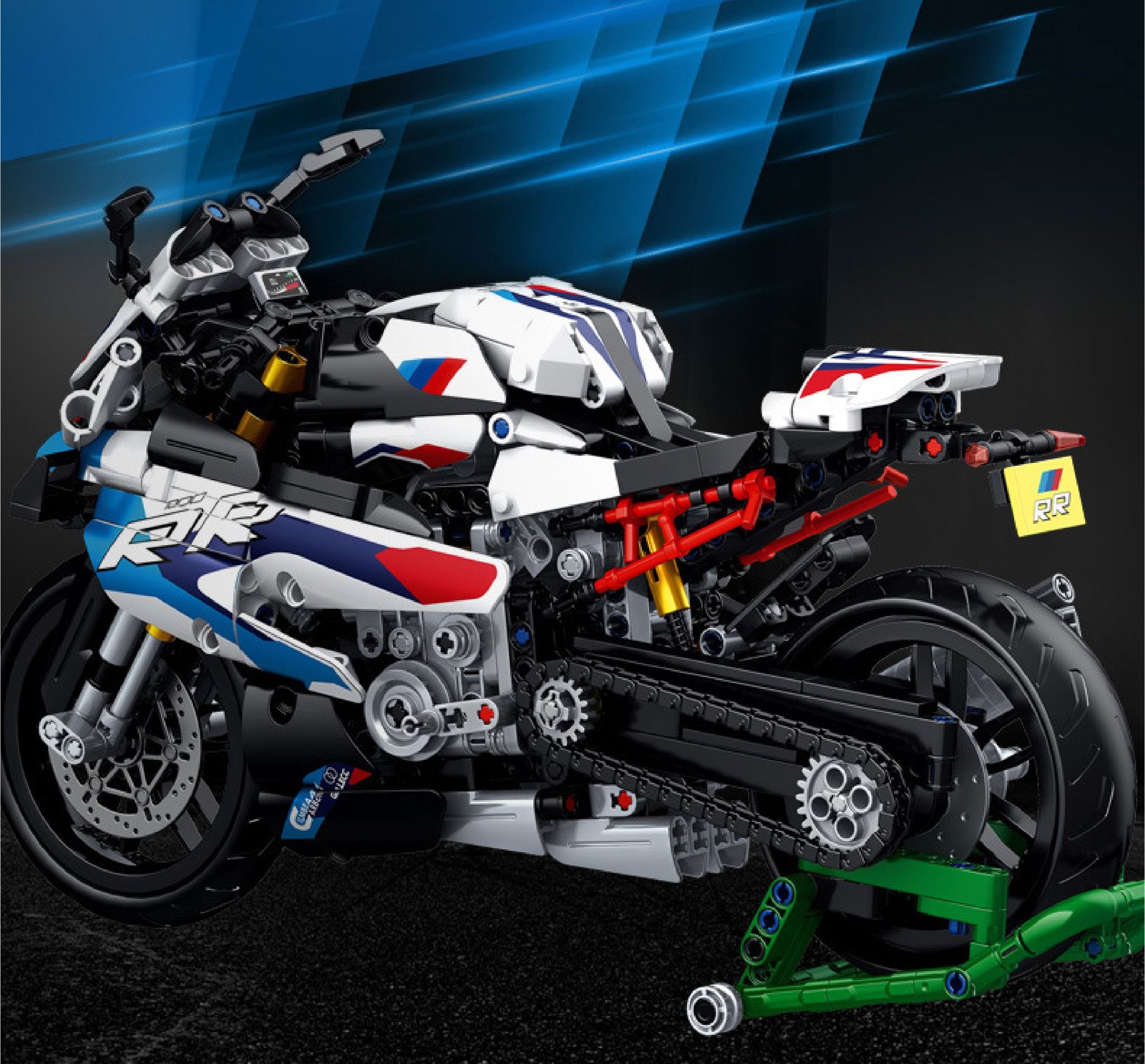 Mô hình xe mô tô lắp ghép BMW M1000RR SBK Technic 912 pcs tỉ lệ 1:5 no – Cửa Hàng Mô Hình Autono1.vn