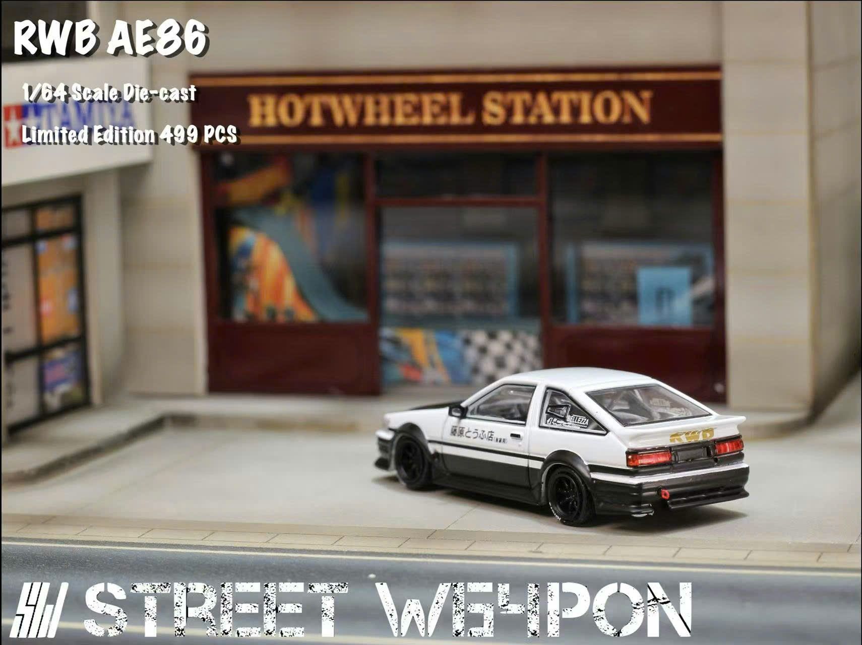 Mô hình xe Toyota AE86 RWB wide-body modified Levin alloy car models t ...