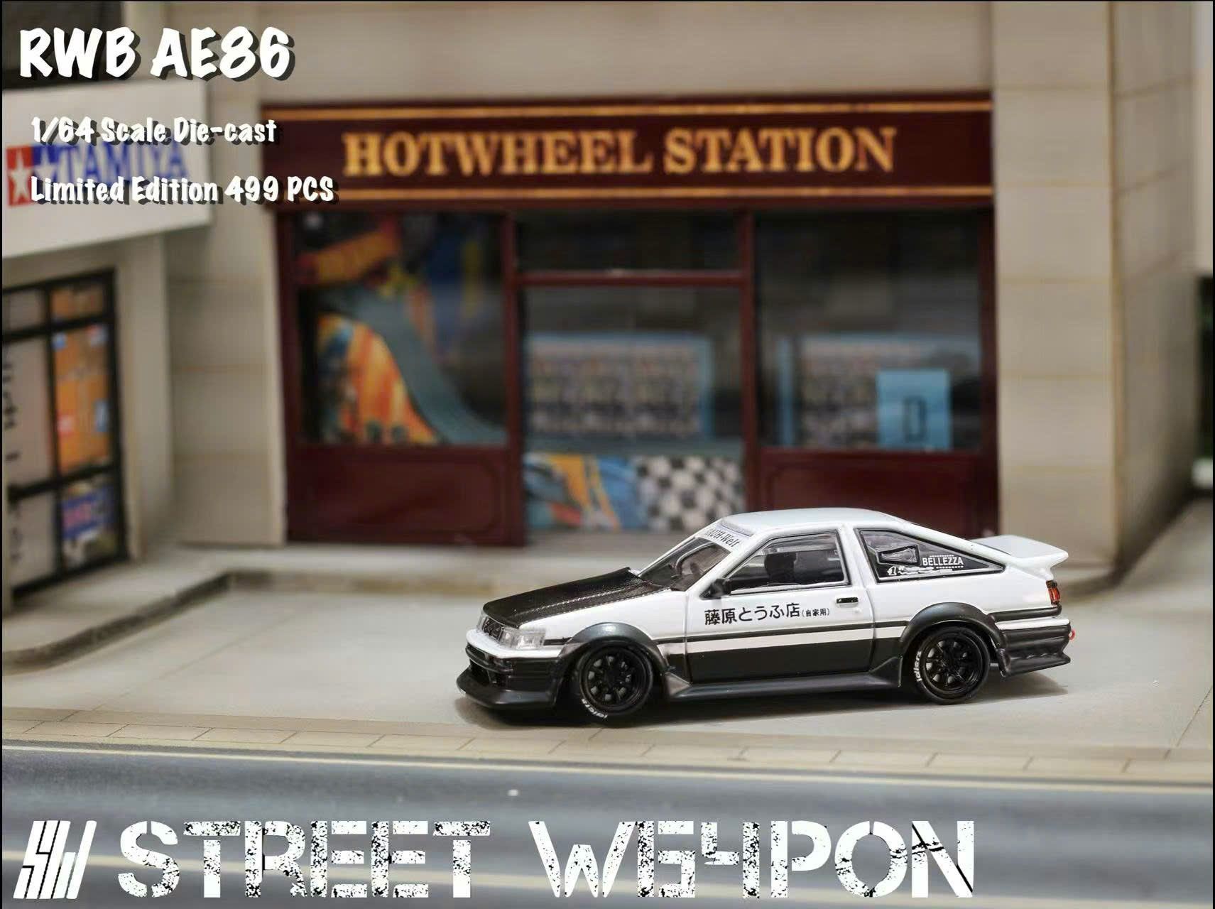 Mô hình xe Toyota AE86 RWB wide-body modified Levin alloy car models t ...