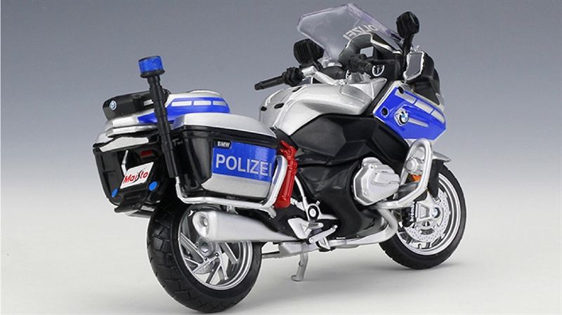 Mô hình xe mô tô cảnh sát police BMW R1200 RT polizei tỉ lệ 1:18 Maist ...