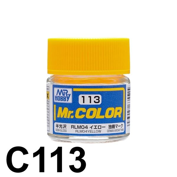 Lacquer C113 RLM04 Yellow mô hình màu vàng 10ml Mr.Hobby C113 – Cửa Hàng Mô Hình Autono1.vn