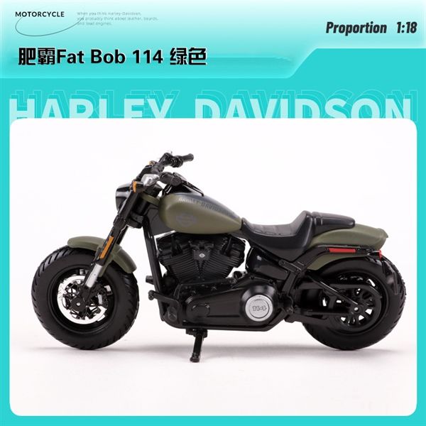 Mô hình Harley Davidson 2022 Fat Bob 114 army 1:18 Maisto MT035 – Cửa ...