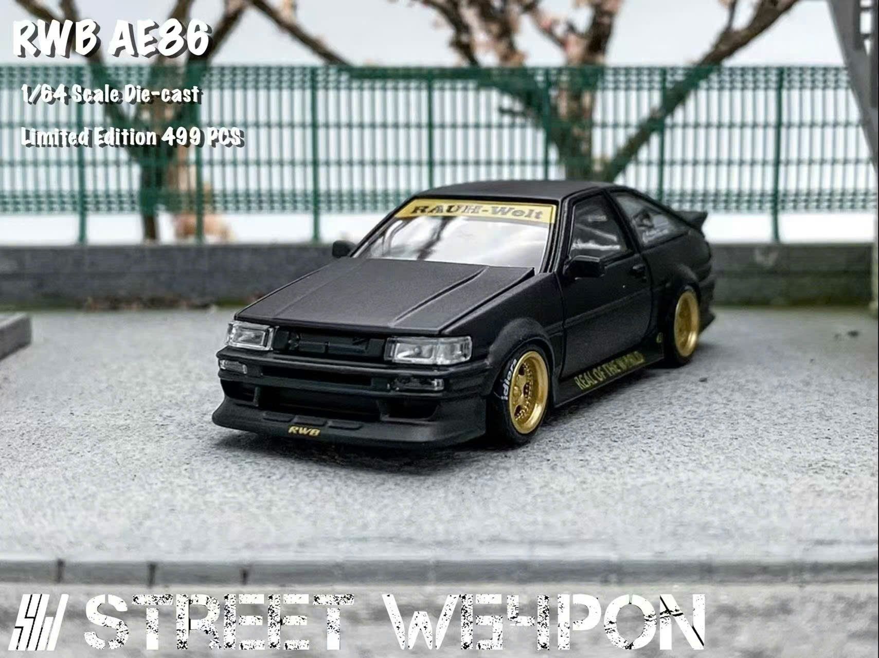 Mô hình xe Toyota AE86 RWB wide-body modified Levin alloy car models t ...