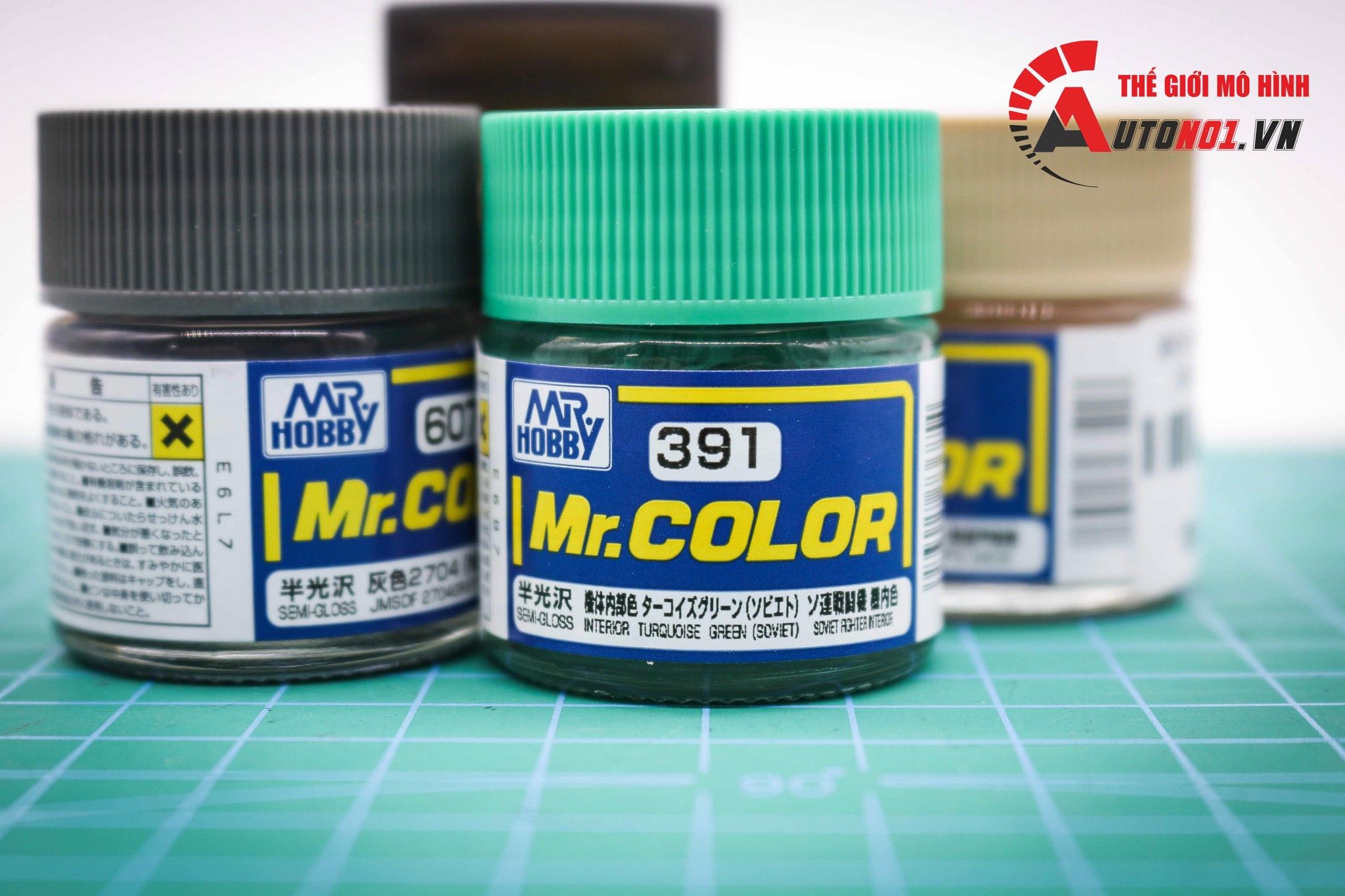 SƠN MÔ HÌNH MÀU XANH PETRONAS(TURQUOSIE GREEN) LACQUER C391 10ML MR.HO ...