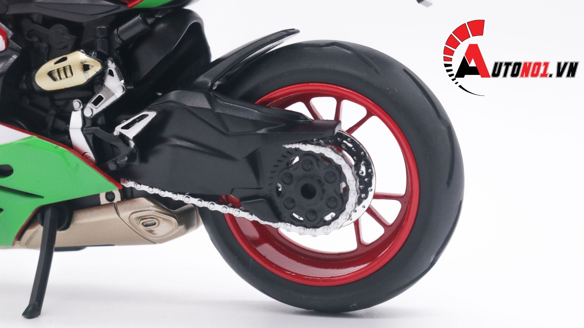 Mô hình xe Ducati 1199 panigale italy có đế có ben nâng 1:12 Jiaya Mod ...