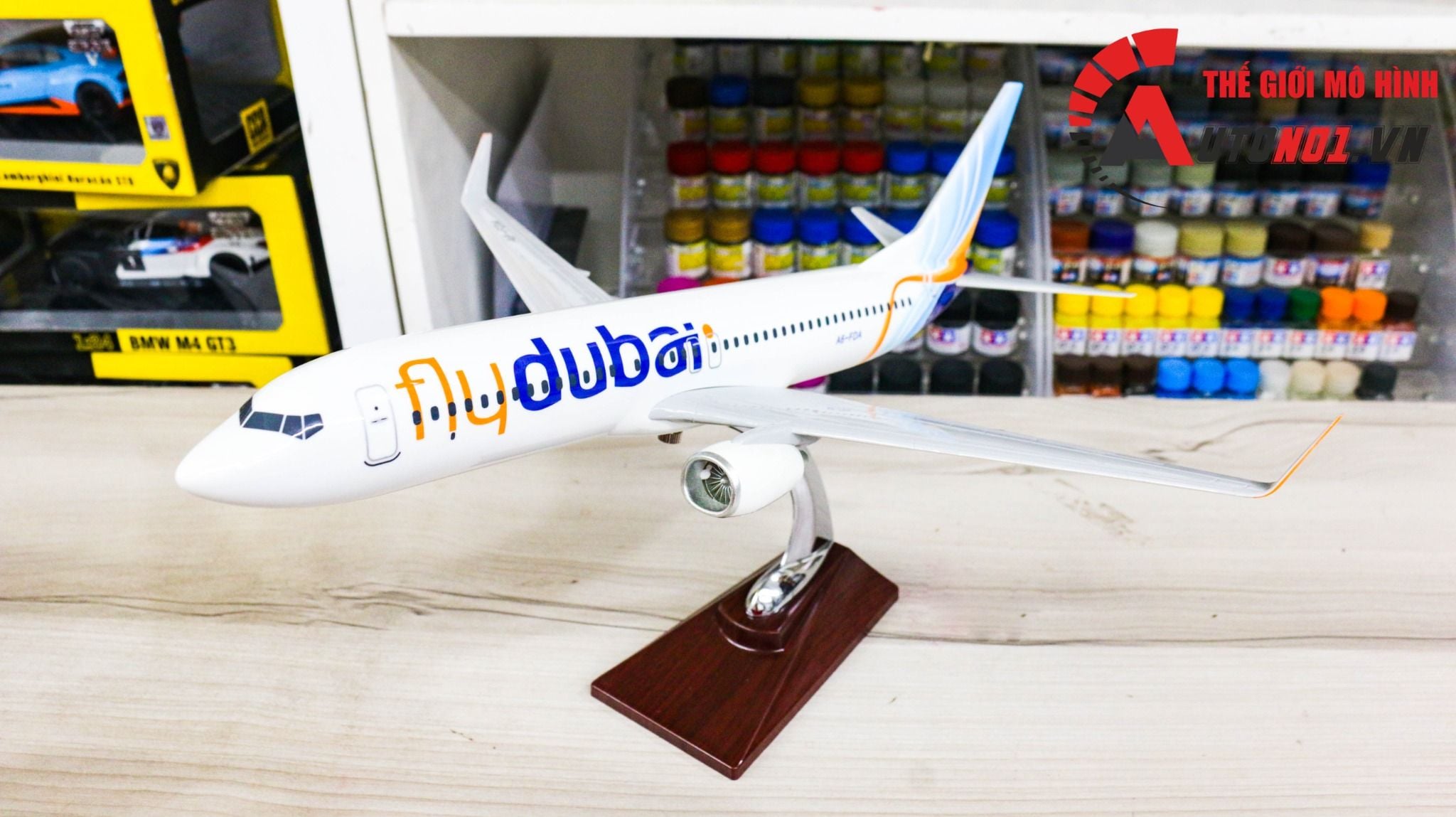 Mô hình máy bay Fly Dubai Airlines Boeing B737 kích thước 40cm MB40001 ...