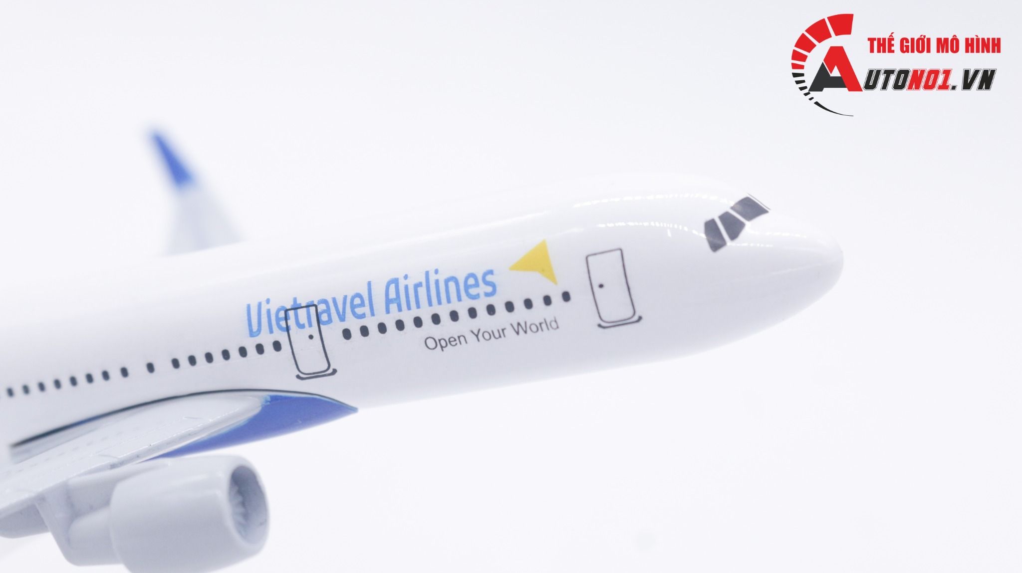 Mô hình máy bay Vietravel Airlines Airbus A321 kích thước 16cm MB16181 ...