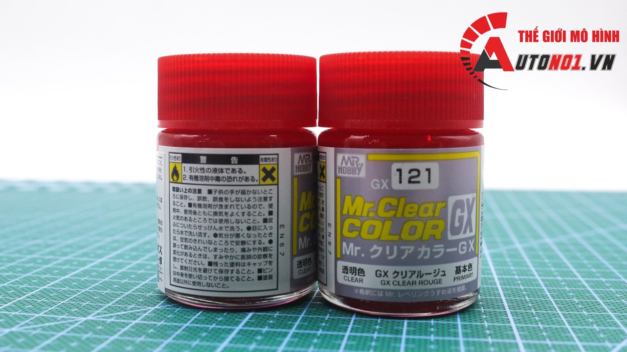 LACQUER GX121 CLEAR ROUGE SƠN MÔ HÌNH MÀU ĐỎ SÁNG TRONG SUỐT 10ML MR.H ...