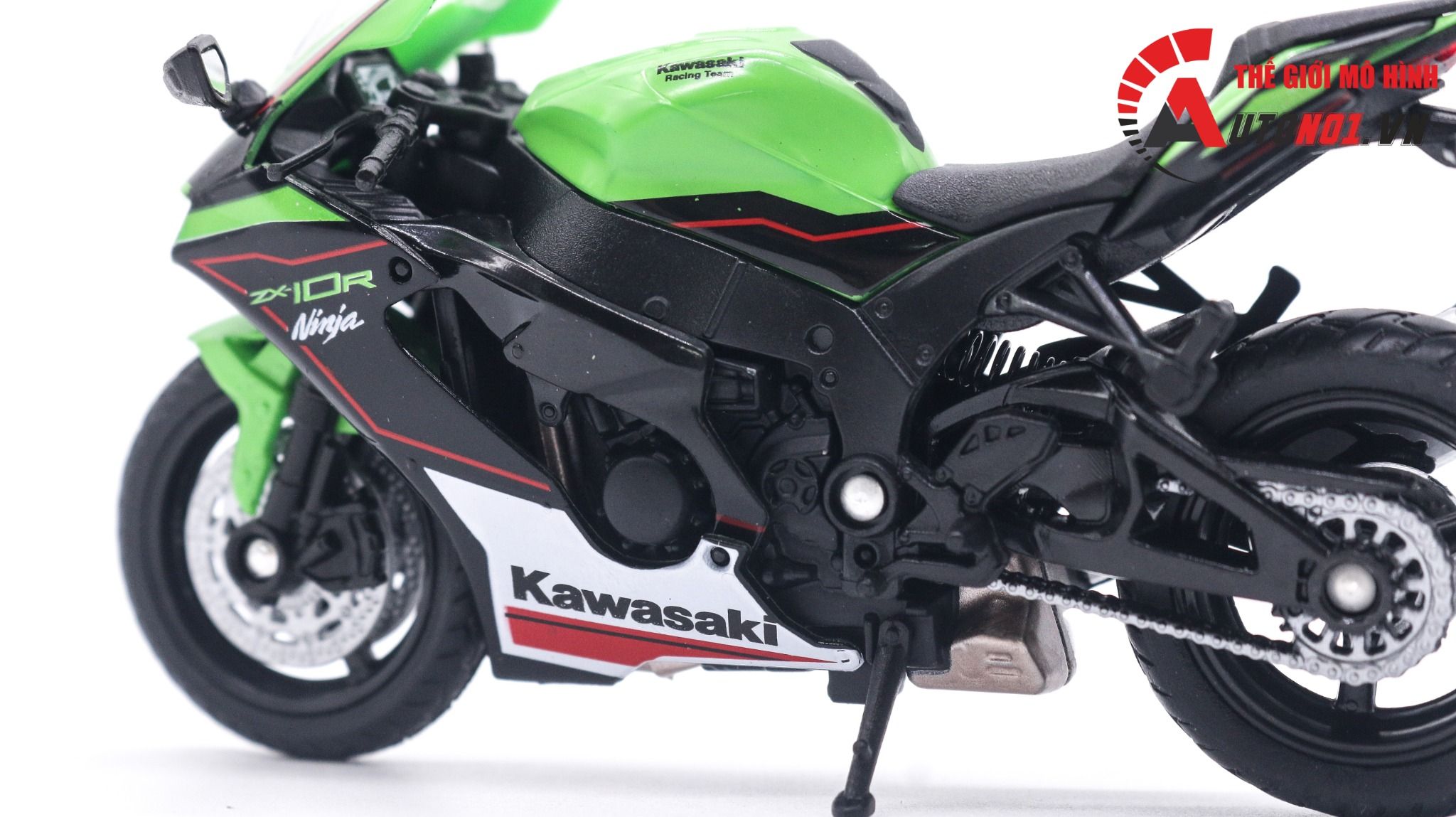 Mô hình xe kawasaki Ninja ZX10-R 2021 green tỉ lệ 1:18 Welly 8233 – Cửa ...