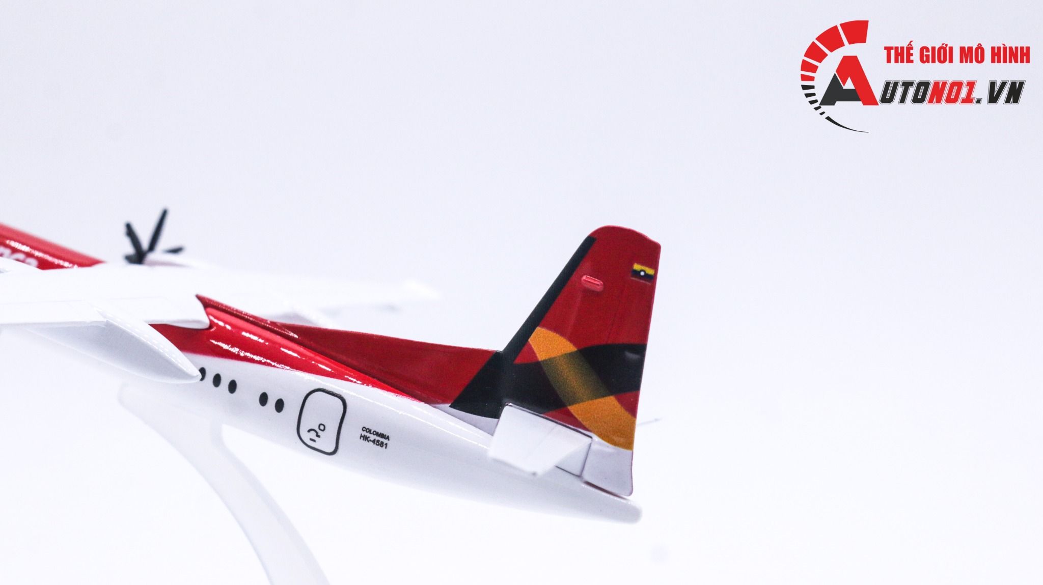 Mô hình máy bay cánh quạt Colombia Avianca Fokker F50 16cm MB16158 ...