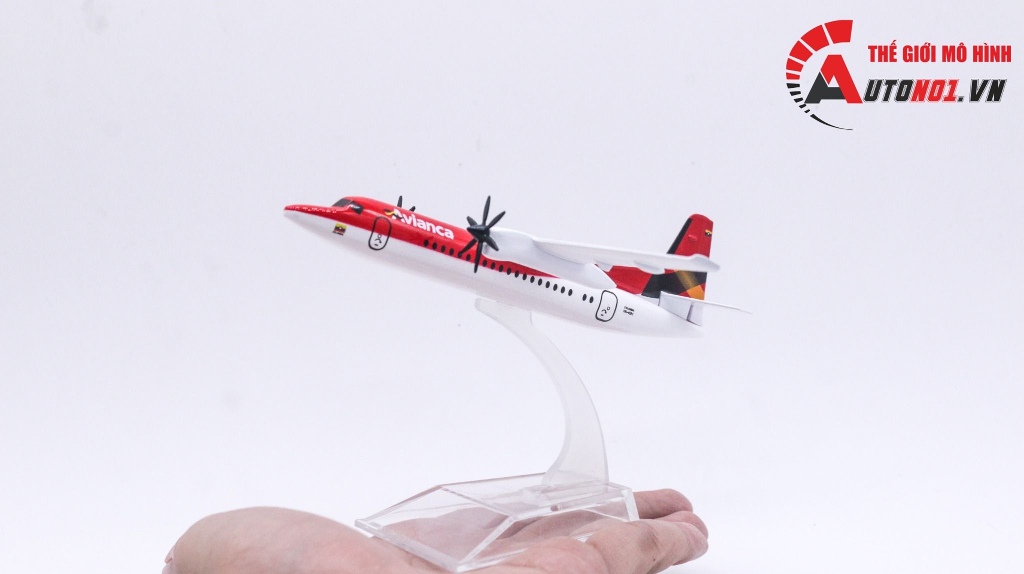 Mô hình máy bay cánh quạt Colombia Avianca Fokker F50 16cm MB16158 ...