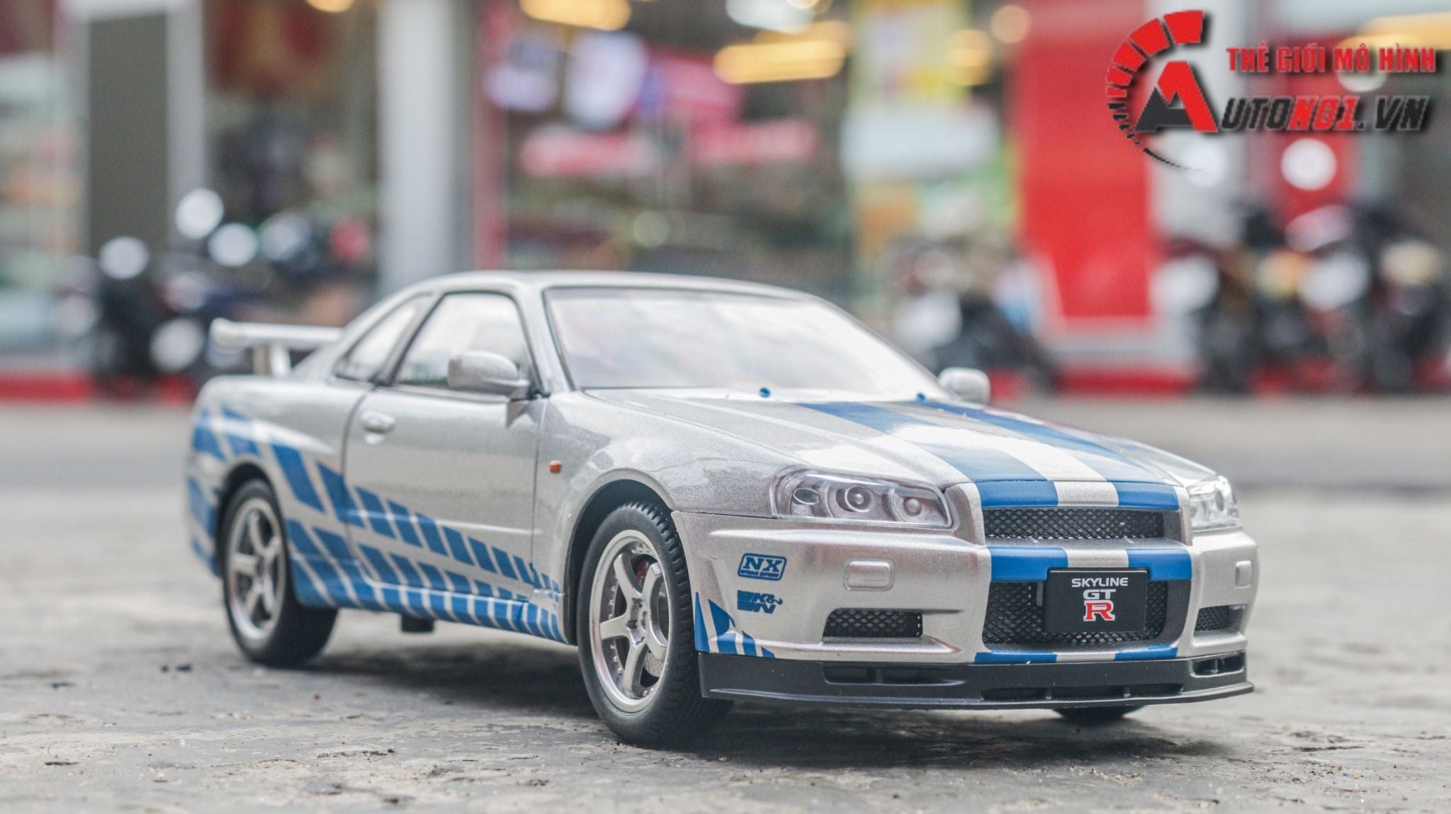Mô hình xe ô tô Nissan Skyline GTR-R34 Fast & Furious F&F full open ...