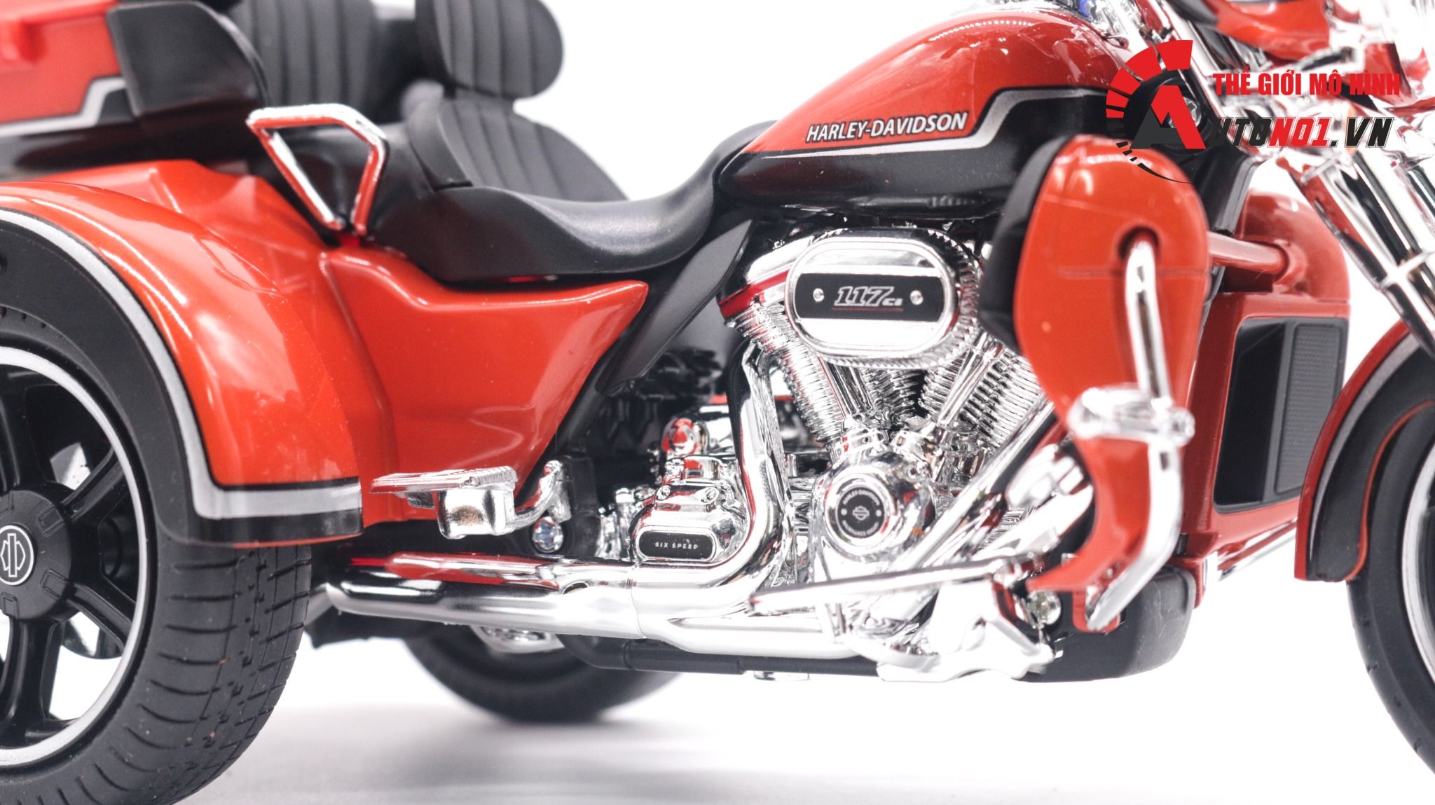 Mô hình xe Harley Davidson CVO TRI GLIDE 2021 Met Orange 1:12 Maisto M ...