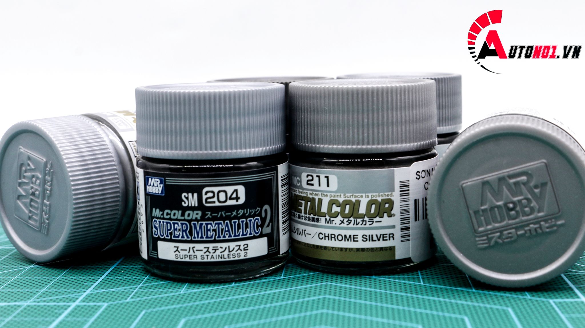 SƠN MÔ HÌNH MÀU KIM LOẠI XÁM (STAINLESS) LACQUER MC213 10ML MR.HOBBY S ...