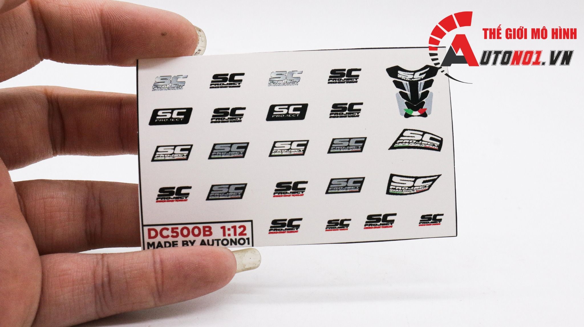 DECAL NƯỚC SC PROJECT 1:12 AUTONO1 DC500B – Cửa Hàng Mô Hình Autono1.vn