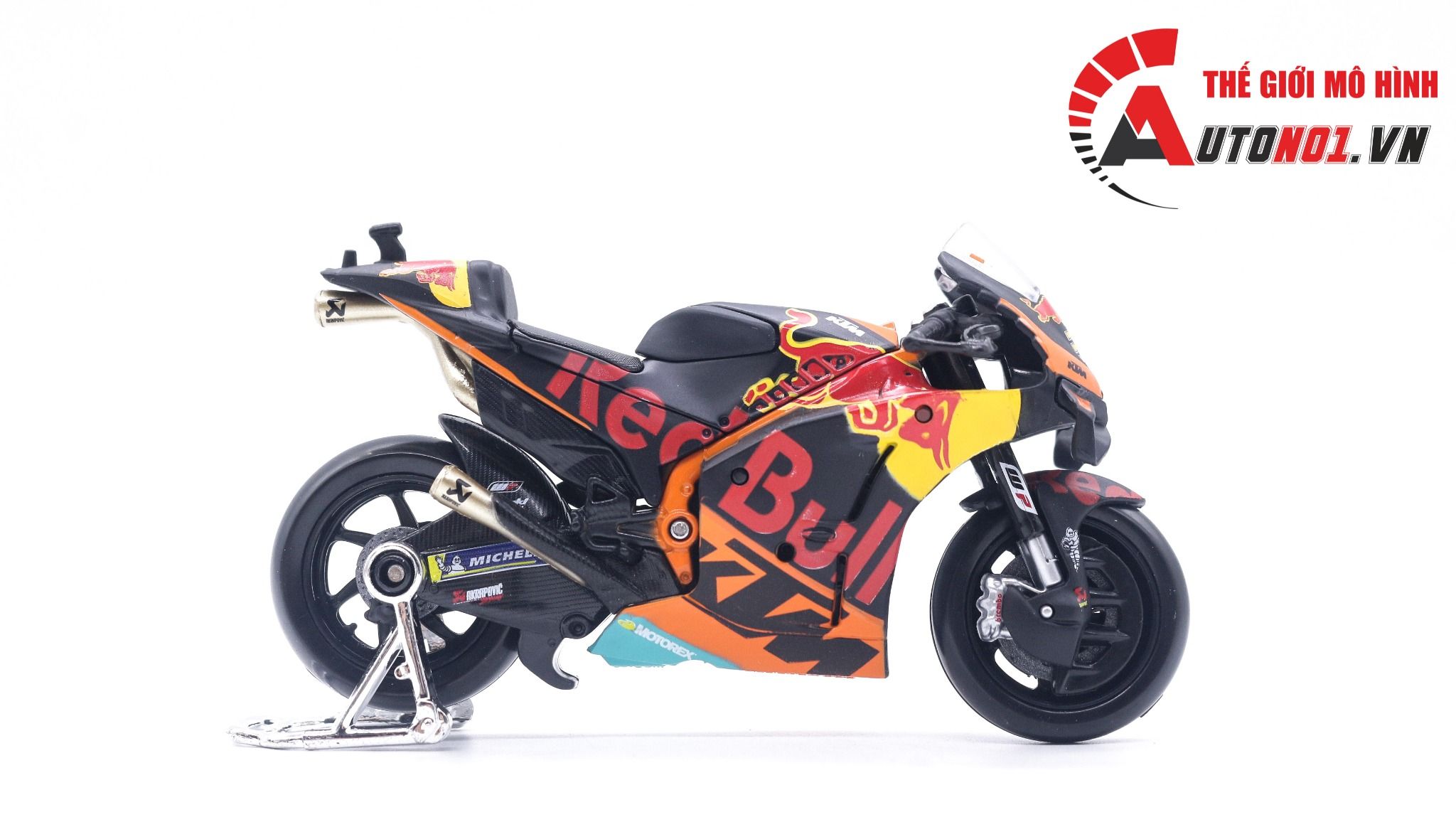 Mô hình xe mô tô GP KTM RC16 Factory Racing 2021 Redbull team tỉ lệ 1 ...