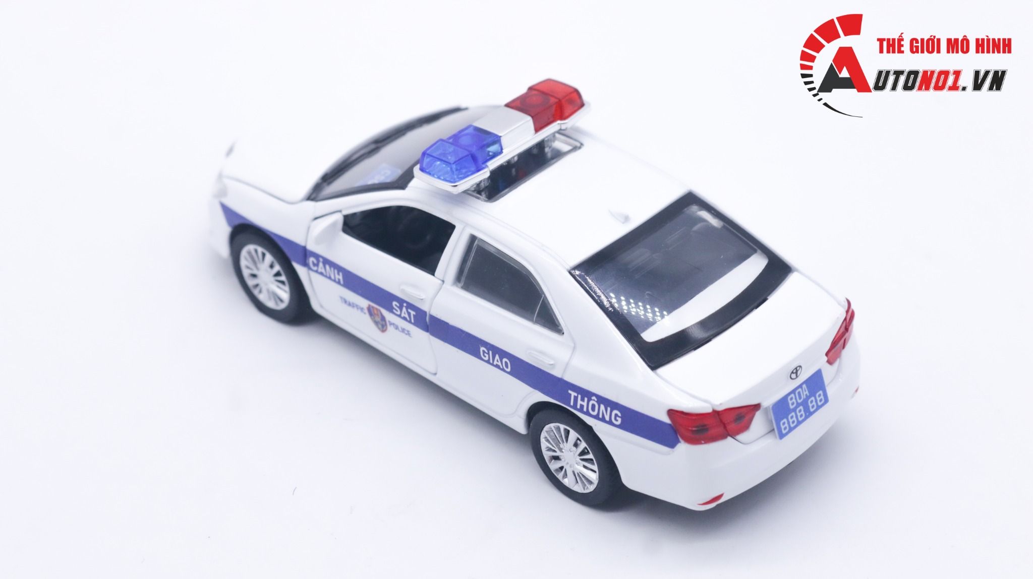 Mô hình xe ô tô Toyota Camry độ CSGT tỉ lệ 1:32 MiniAuto Autono1 OT175 ...