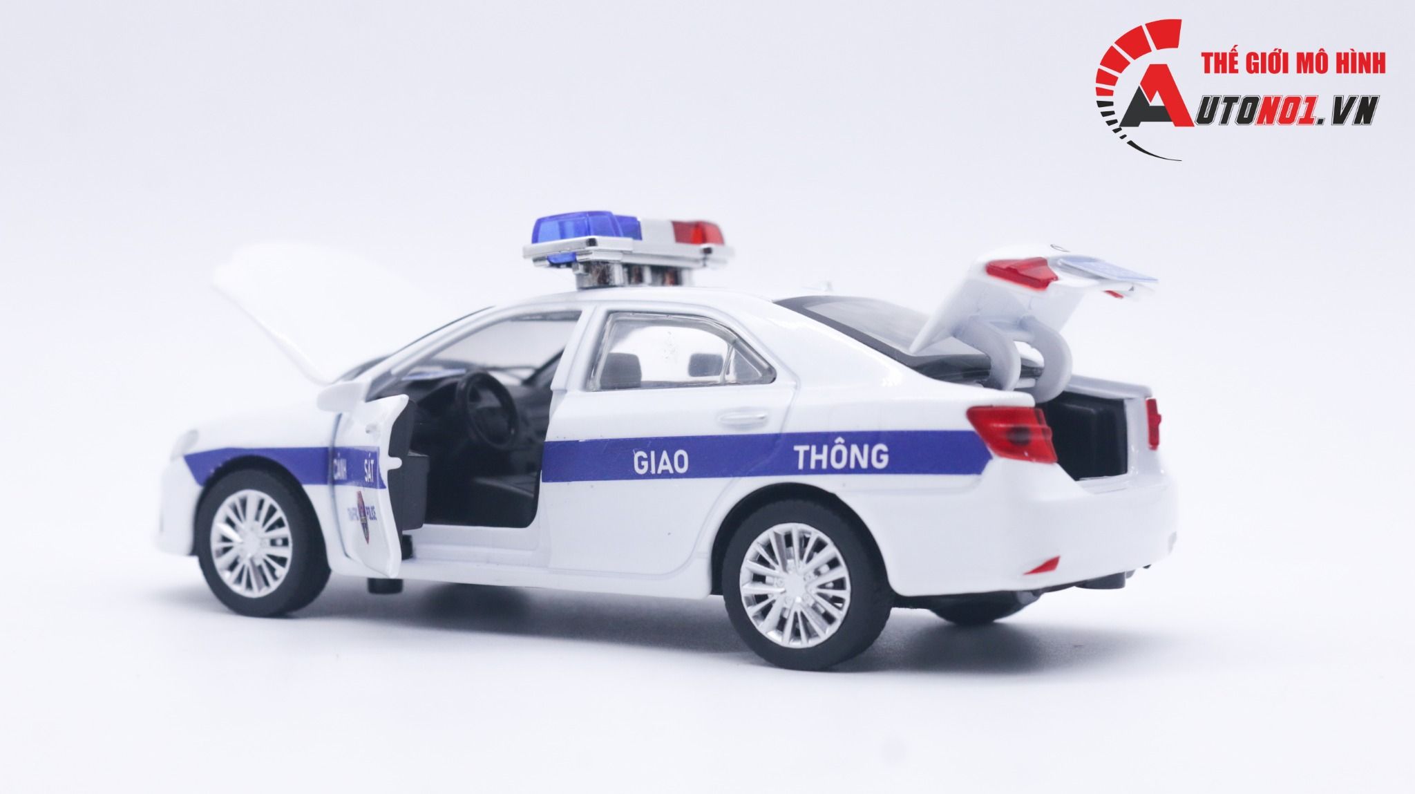 Mô hình xe ô tô Toyota Camry độ CSGT tỉ lệ 1:32 MiniAuto Autono1 OT175 ...