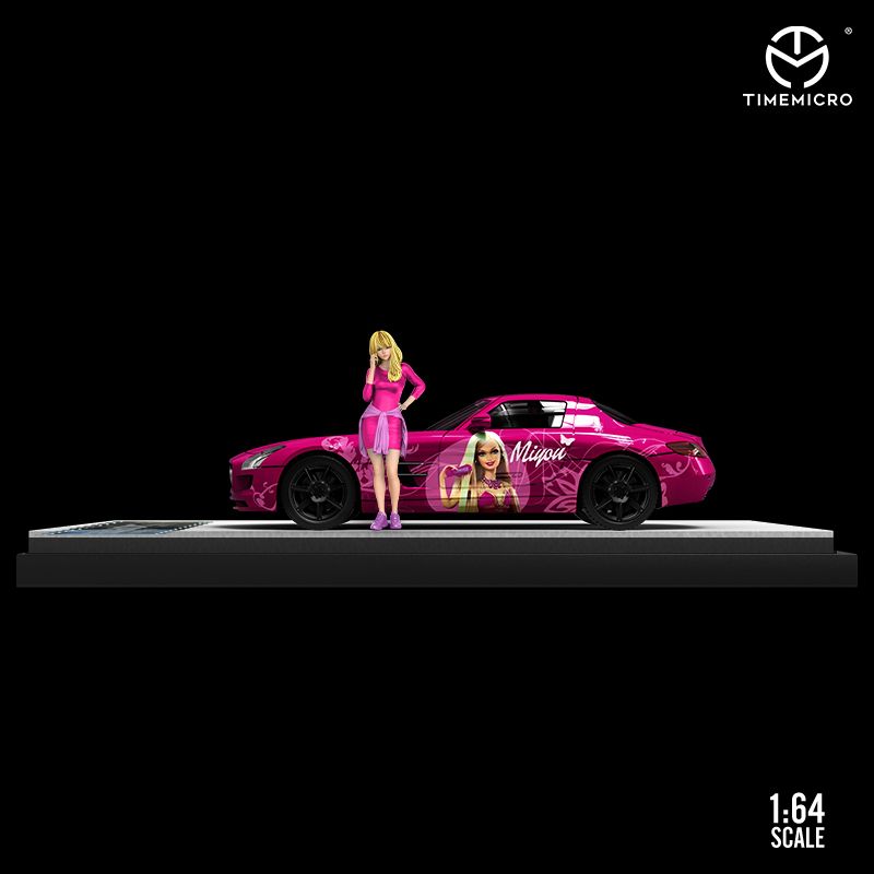 Mô hình xe Mercedes Benz SLS pink tỉ lệ 1:64 Time micro – Cửa Hàng Mô ...