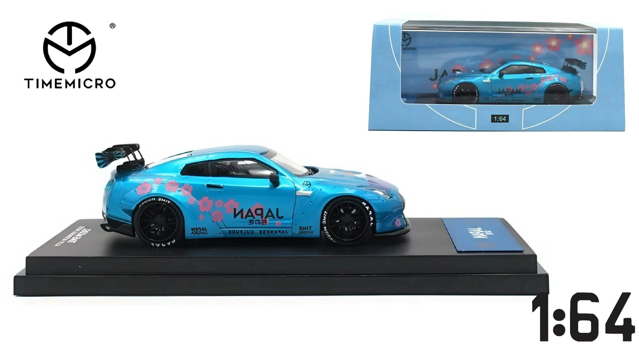 Mô hình xe Nissan GTR R35 LBWK Liberty Walk Sakura Japan blue tỉ lệ 1 ...
