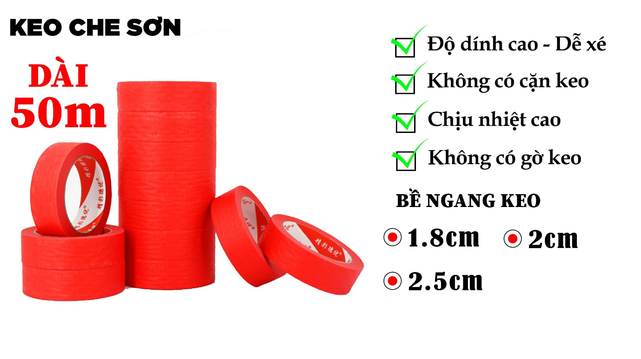 Băng keo che sơn màu đỏ cho mô hình xe - gundam dài 50m PK472 – Cửa Hàng Mô Hình Autono1.vn