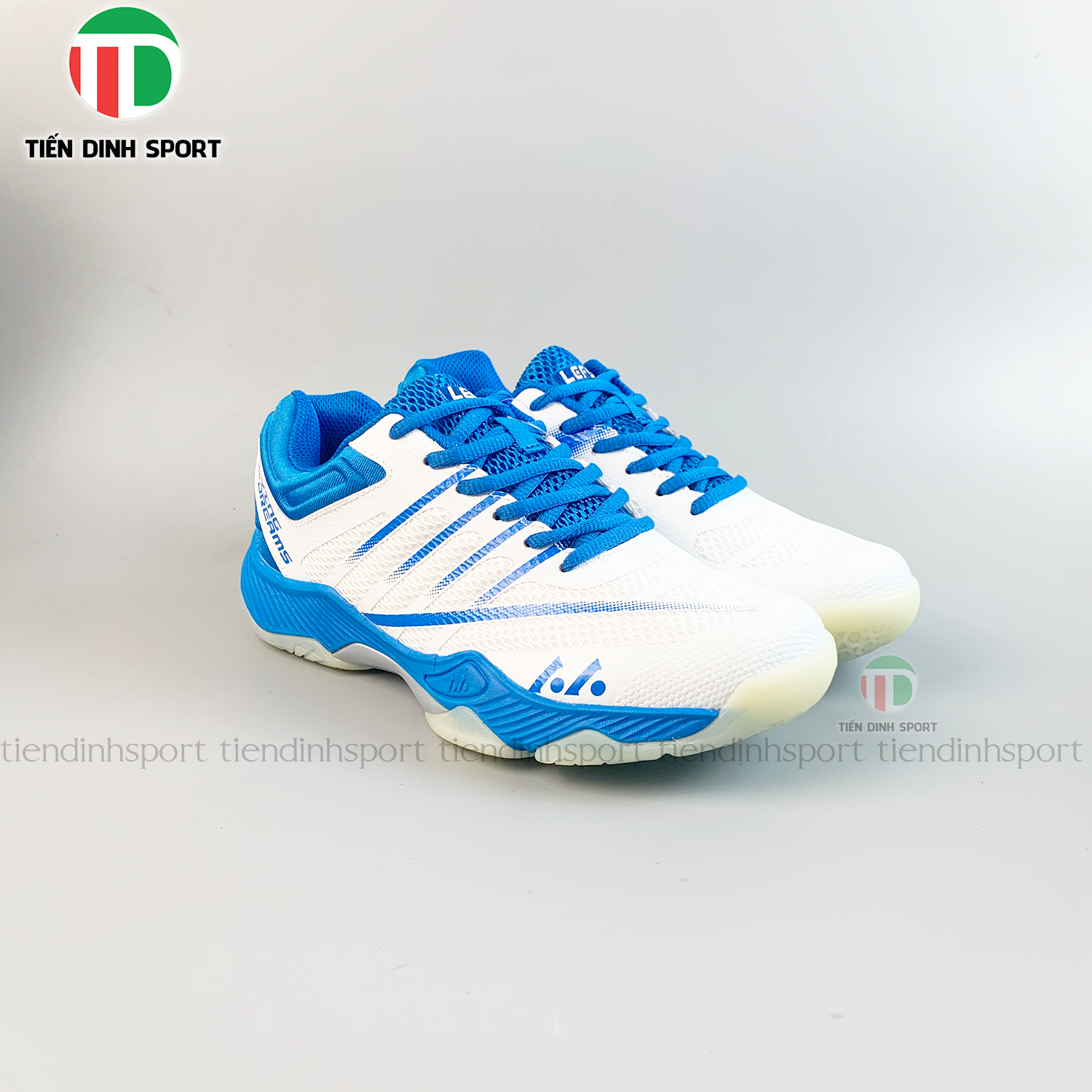Giày Cầu Lông Lefus LFS -L026 Trắng xanh – Tiến Dinh Sport