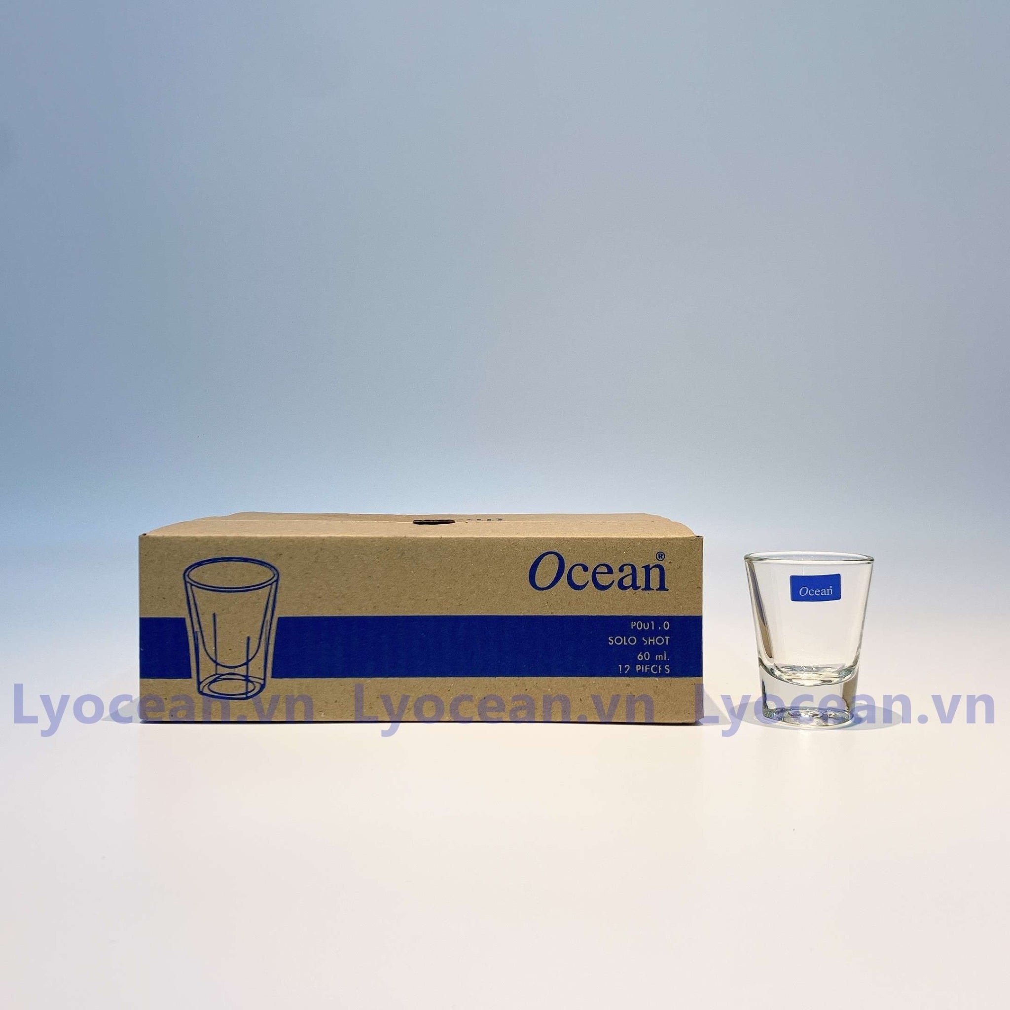 Bộ 6 ly Thủy tinh Ocean ly rượu nhỏ Solo Shot 0110 60 ML