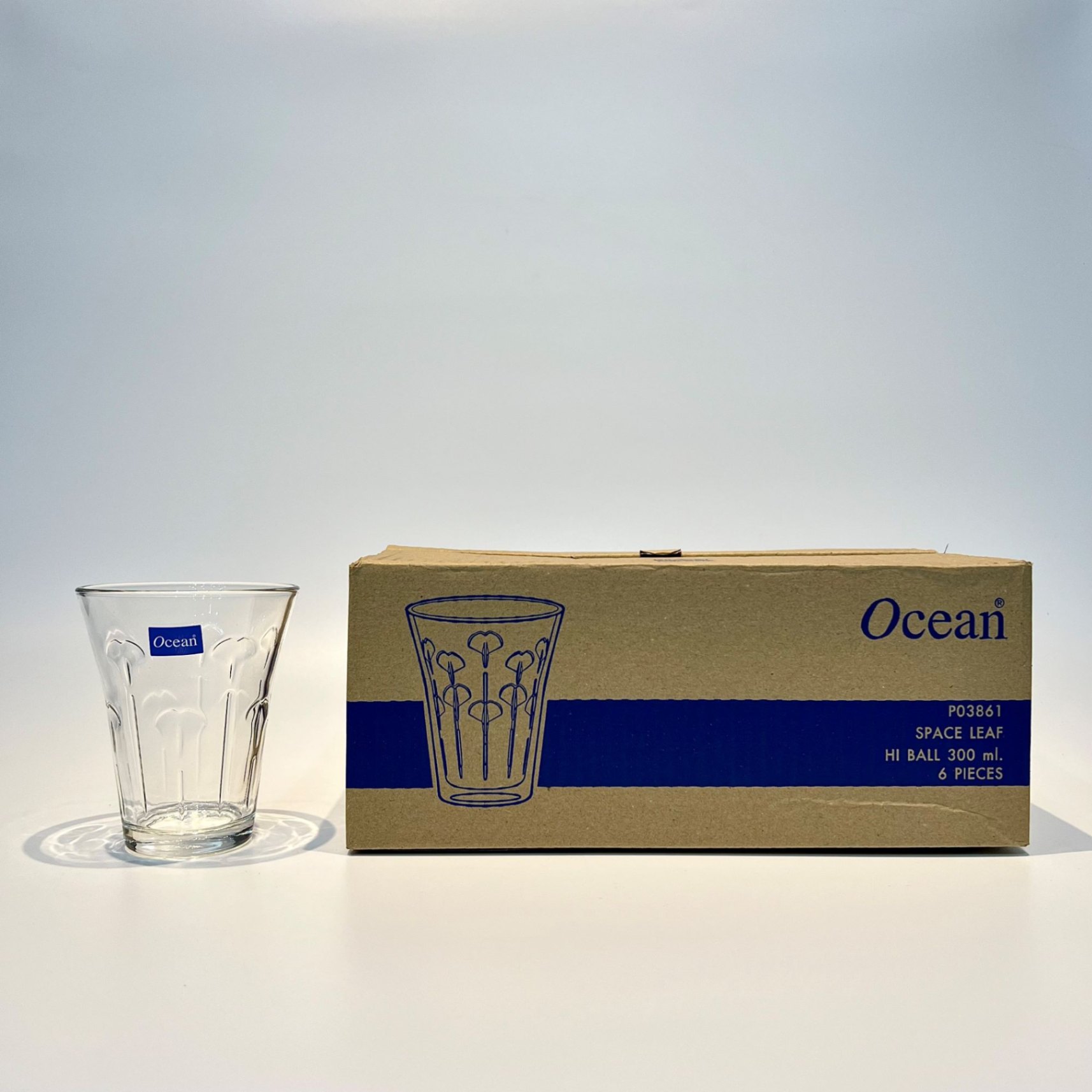 Bộ 6 cốc Thủy tinh Ocean Space Leaf Hi Ball