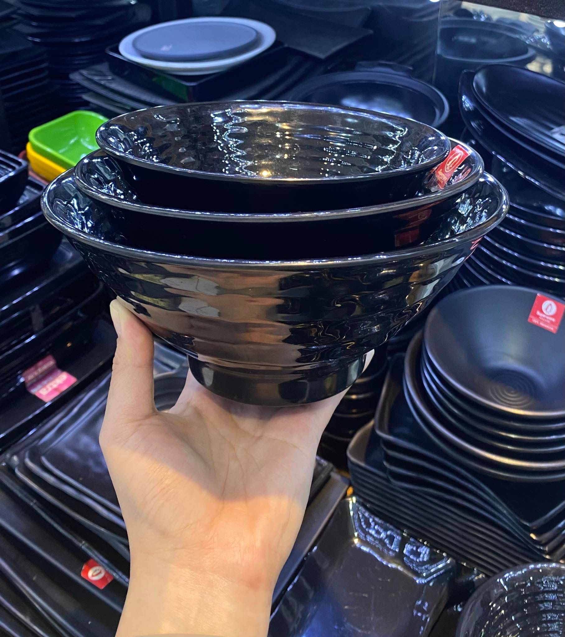 Tô súp có vân đen bóng dáng Nhật Superware