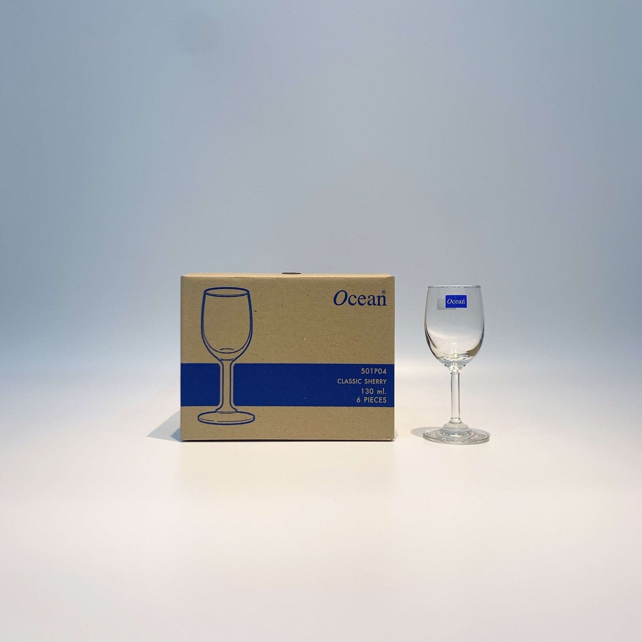 Bộ 6b Ly classic Sherry Thủy tinh Ocean 501P04 130 ML