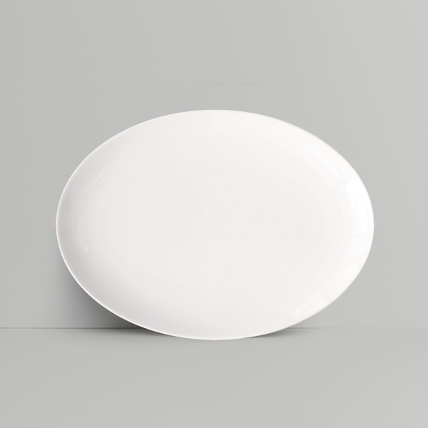 Đĩa Oval TAB sứ trắng CK