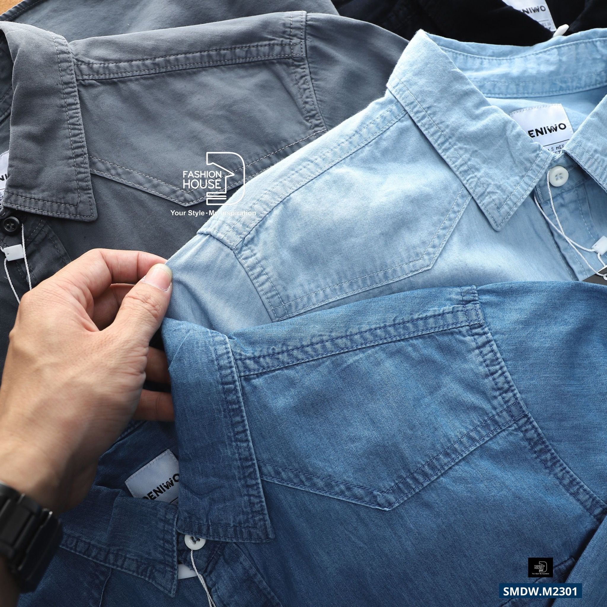 Sơ Mi Denim SMDW.M2301 – The Fashion House