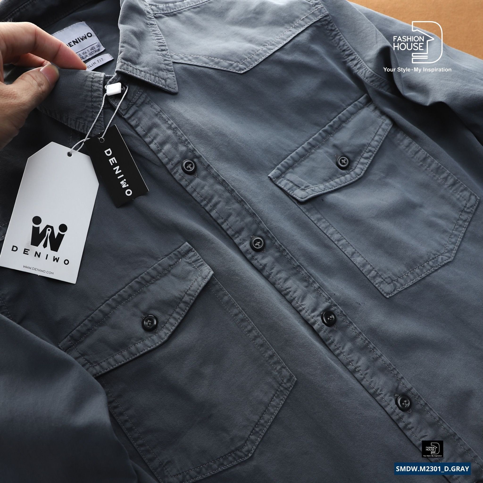 Sơ Mi Denim SMDW.M2301 – The Fashion House