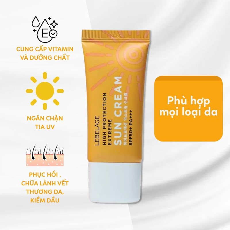 Kem Chống Nắng Lebelage High Protection Extreme Sun Cream SPF50+ PA ...