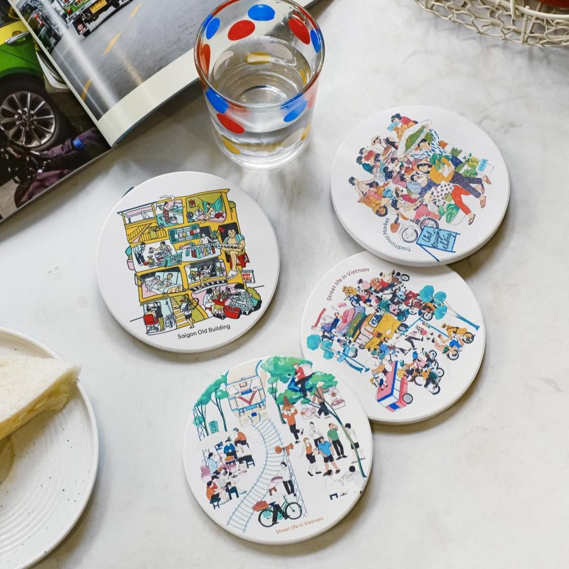 BST Lót Ly Biểu Tượng Việt Nam - Vietnam Icon Coasters Collection – The ...