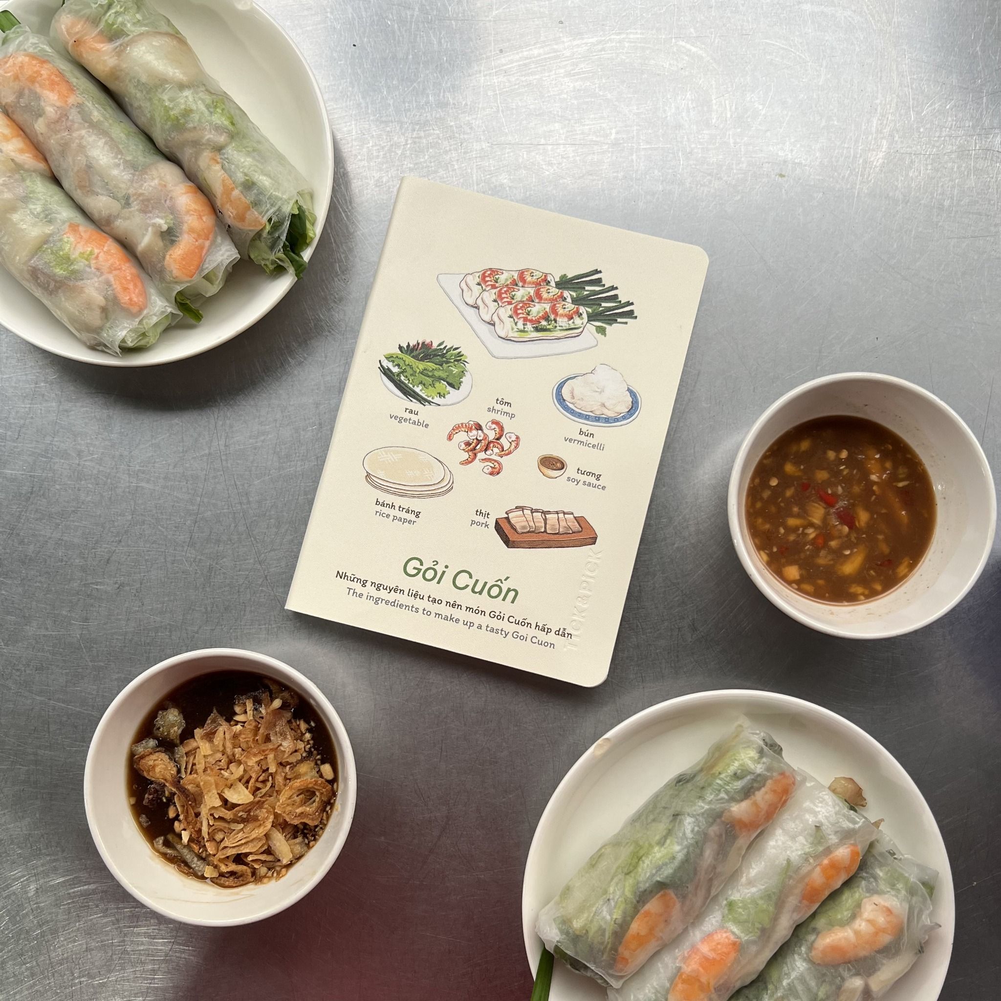 Sổ Tay Gỏi Cuốn - Spring Roll Notebook – The Craft House