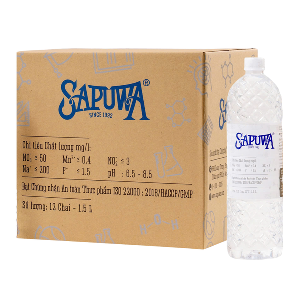 Thùng Nước Sapuwa 1.5L – The Water MAN