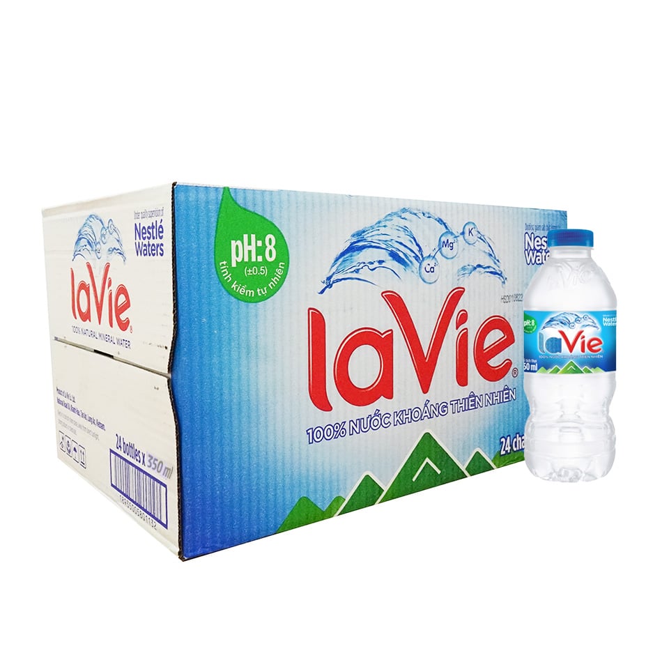 Nước Khoáng Lavie 350ml Thùng 24 Chai | The Water MAN